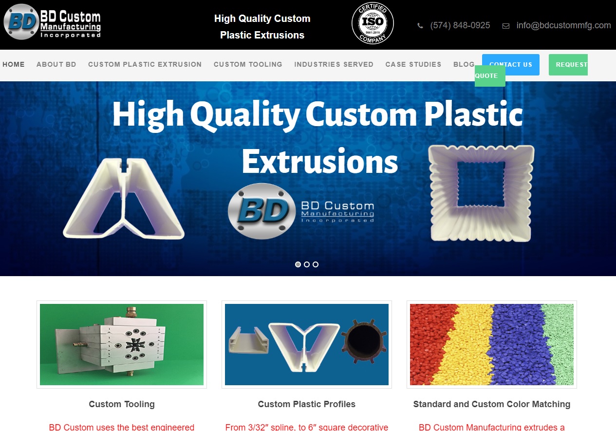 BD Custom Mfg. Inc. | Extruded Plastics